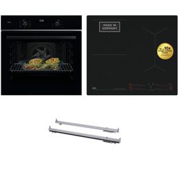 AEG Backofen-Set &raquo;TU5AB20WSB 949496391&laquo; mit 1-fach-Teleskopauszug Aqua Clean Bis zu 10x weniger sichtbare Kratzer &ndash; Made in Germany schwarz 