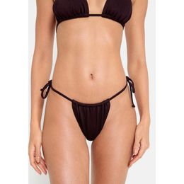 Lscn By Lascana Damen LSCN by LASCANA Bikini-Hose &raquo;Nele&laquo; mit gl&auml;nzender Beschichtung lila 44, N-Gr