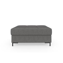 DOMO collection Polsterhocker &raquo;Capelo bequem, Federkernunterfederung, B/T 100/70cm&laquo; inklusive Federkern grau 100% Polyester B/H/T: 100cm x 46cm x 70cm