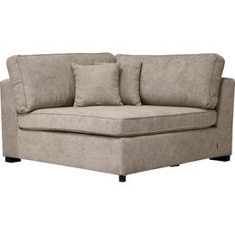 Home Affaire Sofa &raquo;Skara XXL&laquo; Eckelement zur individuellen Polstergarnitur-Gestaltung beige 100% Polyester B/H/T: 130cm x 86cm x 130cm, Struktur weich