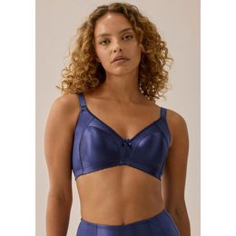 Naturana Damen Minimizer-BH &raquo;Solutions&laquo; 1 tlg. Shaping-Effekt, breite Tr&auml;ger, feminin, ohne B&uuml;gel, Satin blau 85, Cup C