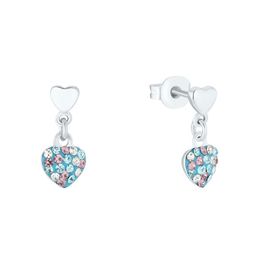 Prinzessin Lillifee Damen Paar Ohrh&auml;nger &raquo;Herzen&laquo; mit Preciosa Crystal silber Silber 925 (Sterlingsilber)