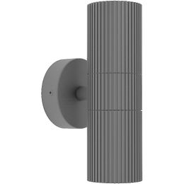 Eglo Wandleuchte &raquo;TOMELLOSO Wandlampe - Alu - GU10 - 2X28W - IP44&laquo; GU10 1 Stk. Au&szlig;enbeleuchtung, Au&szlig;enwandleuchte, Terrasse, L6 x H20 x AL11 cm 