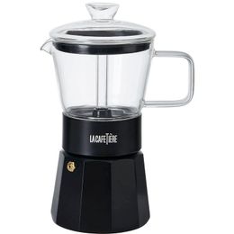 Espressokocher &raquo;&laquo; 290 l Kaffeekanne Aus hochwertigem, rostfreiem Edelstahl mit induktionsgeeignetem Boden schwarz 290 l, 6