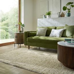 FLAIR RUGS Teppich &raquo;Minerals&laquo; rechteckig 3 mm H&ouml;he Neutraler Teppich aus mineralischer Wollmischung gr&uuml;n Kunstfaser, Wolle B : 160cm 1 Stk., 3mm, L: 