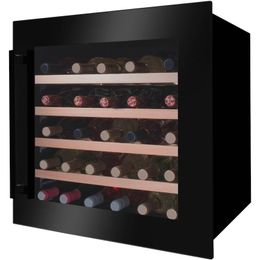 Amica Einbauweink&uuml;hlschrank &raquo;WK 341 210 S&laquo; f&uuml;r 40 Stk. Standardflaschen &aacute; 075l LED-Beleuchtung schwarz Temperaturbereich: 5-20 &deg;C
