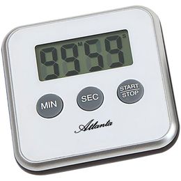 Atlanta Kurzzeitmesser Eieruhr, K&uuml;chentimer, K&uuml;chenaccessoire, digital wei&szlig; Einheitsgr&ouml;&szlig;e