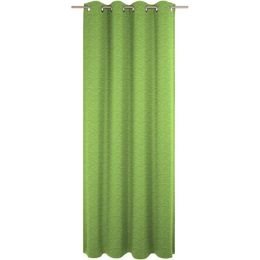 WIRTH Vorhang &raquo;Trondheim B&laquo; &Ouml;sen 1 Stk. tlg. gr&uuml;n Chenille, Polyacryl 165cm, &Ouml;sen, 132cm