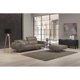Egoitaliano 2,5-Sitzer &raquo;Gloria, super bequem und hochwertige Verarbeitung, edles Design&laquo; beidseitig verstellbare R&uuml;ckenelemente, mit Metallf&uuml;&szlig;en braun Luxus-
