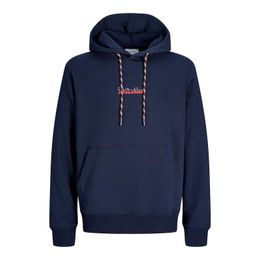 Jack & Jones Jack & Jones Herren Kapuzensweatshirt &raquo;JJKENDRICK SWEAT HOOD&laquo;, Baumwollmischung, regular fit blau XXL