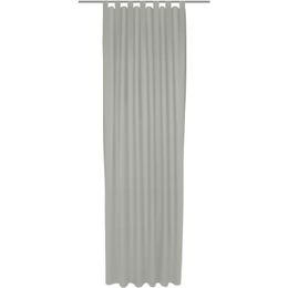 Adam Vorhang &raquo;Uni Collection light&laquo; Schlaufen 1 Stk. tlg. aus 100% Bio-Baumwolle grau Baumwolle (Bio-Baumwolle) 305cm, Schlaufen, 142cm