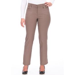 KjBRAND Damen KjBRAND 5-Pocket-Hose &raquo;Betty Bengaline&laquo; in bequemer Form braun 44, N-Gr