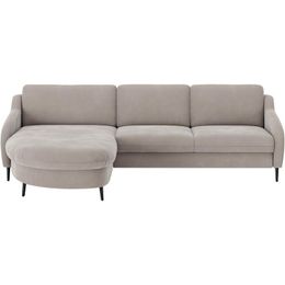 Sit & More sit&more Ecksofa &raquo;Soul L-Form&laquo; wahlweise mit Schlaffunktion grau 100% Polyester B/H/T: 296cm x 90cm x 189cm, Luxus-Microfaser ALTARA NUBUCK , 