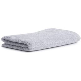 M&ouml;ve Badetuch &raquo;Superwuschel&laquo; Badetuch mit Bord&uuml;re, 100% Premium Cotton Baumwolle, einfarbig, weich silber Walkfrottee, Baumwolle B/L: 100cmx160cm, 1 Stk., 