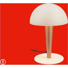 Briloner Leuchten LED Tischleuchte &raquo;WANDA&laquo; E14 1 Stk. 15x22,5 cm, Schlafzimmer, Wohnzimmer, B&uuml;ro rosa 1, &Oslash; 15cm H: 22,5cm, 1 Stk.
