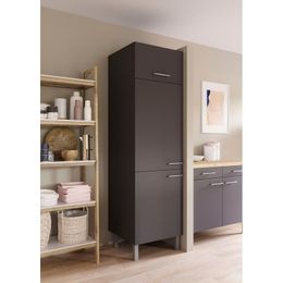 Optifit K&uuml;che &raquo;Lilly&laquo; Breite 60 cm, wahlweise mit E-Ger&auml;t schwarz B/H/T: 60cm x 211,8cm x 58,4cm, ohne E-Ger&auml;t
