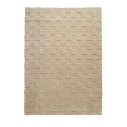LeGer Home by Lena Gercke Teppich &raquo;Esm&eacute;, Hochflor-Teppiche, weich, Boho&laquo; rechteckig 23 mm H&ouml;he Hoch-Tief-Struktur, Uni, K&auml;stchen, Wohnzimmer, 