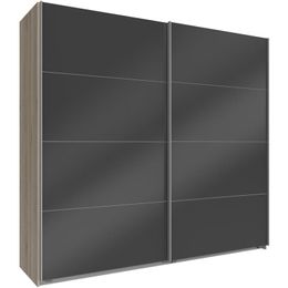 wimex Schwebet&uuml;renschrank &raquo;Easy&laquo; mit Vollglas grau B/H/T: 180cm x 210cm x 65cm, T&uuml;ren: 2 Stk.
