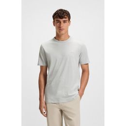 BOSS Orange Herren BOSS Orange T-Shirt &raquo;Tegood Regular Fit&laquo; 100% Baumwolle Logo on Chest Rundhals grau S
