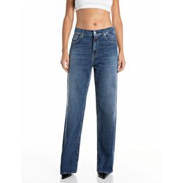 Replay Damen Weite Jeans &raquo;Cary&laquo; Mid Rise, 5-Pocket-Form 29, L&auml;nge 32