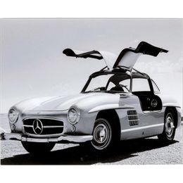KARE Glasbild &raquo;Automotive Beauty 40x50cm&laquo; 1 schwarz-wei&szlig; Glas, Polypropylen B/H/T: 50cm x 40cm x 0,4cm, Querformat