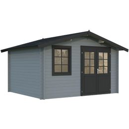 Palmako Gartenhaus &raquo;Klara&laquo; verschiedene Farben grau Massivholz ohne Fu&szlig;boden, ohne Dacheindeckung