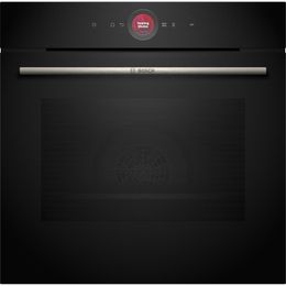 Bosch Pyrolyse Backofen Serie 8 &raquo;HBG7741B1&laquo; mit Teleskopauszug nachr&uuml;stbar mit Pyrolyse-Selbstreinigung Air Fry f&uuml;r knusprige Lebensmittel & 