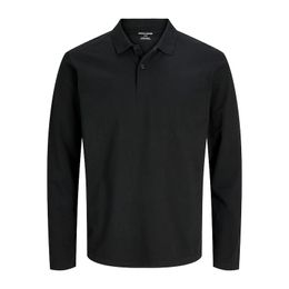 Jack & Jones Jack & Jones Herren Poloshirt &raquo;JJKANE POLO LS&laquo; Baumwollmischung, regular fit schwarz L
