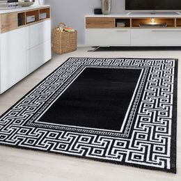 Ayyildiz Teppiche Teppich &raquo;Parma 9340&laquo; rechteckig 12 mm H&ouml;he L&auml;ufer, strapazierf&auml;hig, Wohnzimmer, Kurzflor, Orient Optik schwarz Polypropylen B : 120cm 1 Stk., 12mm, L: