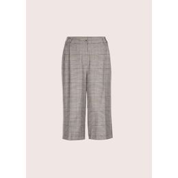Madeleine Mode MADELEINE Damen Bermudas "Bermuda Glencheck-Bermuda mit hohem Bund", grau, Modern, Gr. 42, Obermaterial: 54% Wolle mw. 28% Polyester PES. 15% Viskose