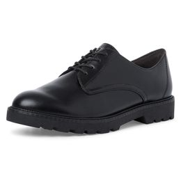 Tamaris Damen Schn&uuml;rschuh im klassischen Design, Freizeitschuh, eleganter Halbschuh, Schn&uuml;rschuh schwarz 40