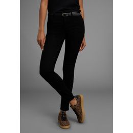 Arizona Damen Skinny-fit-Jeans &raquo;Ultra-Stretch&laquo; extra-enger Beinverlauf, normale Leibh&ouml;he, mit Eingrifftaschen schwarz 96, K + L Gr