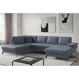 Sit & More sit&more Wohnlandschaft &raquo;Morris Jubi, Breite 300 cm&laquo; mit Armteilfunktion, optional mit Schlaffunktion B/H/T: 300cm x 83cm x 202cm, NaturLEDER Stoff, 