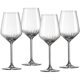 Ritzenhoff & Breker Wei&szlig;weinglas &raquo;Jive&laquo; 4er Set, je 370 ml transparent Glas &Oslash; 8cm x 21,5cm, 370ml, 4 Stk.