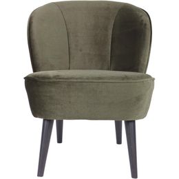 Woood Sessel &raquo;Sara Bezug mit Birkenholzbeinen, mittlere Sitzh&ouml;he, H71 x B59 x T70 cm&laquo; Tragkraft 90 kg, Maximale Verschlei&szlig;festigkeit, Velvet bezug 