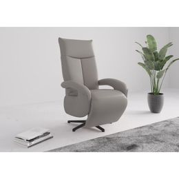 Sit & More sit&more TV-Sessel &raquo;Amica, inkl. Kopfteilverstellung & Drehfunktion&laquo; wahlweise mit 2 Motoren, Akku und Aufstehhilfe grau NaturLEDER ,manuellmit 