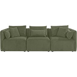 OTTO home 3-Sitzer &raquo;N&ouml;re&laquo; 3 Teile, in vielen Bezugsqualit&auml;ten und Farben s. auch "N&ouml;re" gr&uuml;n 92% Polyester, 8% Polyamid B/H/T: 262cm x 86cm x 90cm, 