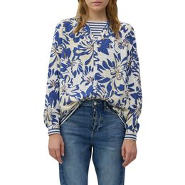 s.Oliver Damen Klassische Bluse, wei&szlig;, Gr. 40, bedruckt, Web, Obermaterial: 100% Viskose, Blusen, mit All-Over Print