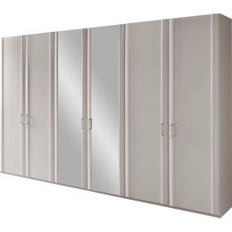 Wiemann Kleiderschrank &raquo;Bern&laquo; hochwertige Beschl&auml;ge inkl. T&uuml;rd&auml;mpfung wei&szlig; Glas, Holzwerkstoff B/H/T: 295,2cm x 216cm x 58cm