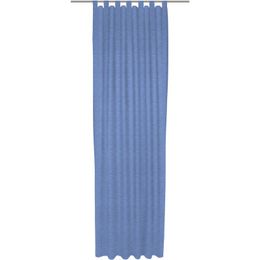 WIRTH Vorhang &raquo;Trondheim B&laquo; Schlaufen 1 Stk. tlg. nach Ma&szlig; blau Polyacryl 365cm, Schlaufen, 132cm