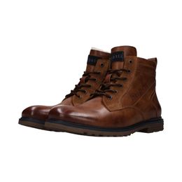 Bugatti Herren Bugatti Schn&uuml;rboots Schn&uuml;rstiefelette, Winterboots mit Rei&szlig;verschluss braun 41