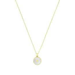 Amor Damen Kette mit Anh&auml;nger &raquo;Herz&laquo; mit Perlmutt Silber 925 (Sterlingsilber), L: 45 B: 1mm