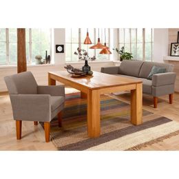 OTTO home Sofa &raquo;Fehmarn&laquo; in 3 Breiten beige Strukturstoff (Zusammensetzung: 100% Polyester) B/H/T: 170cm x 98cm x 81cm, Strukturstoff, 2,5 Sitzer