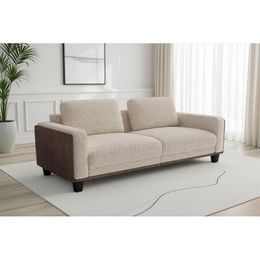 Sit & More sit&more Big-Sofa &raquo;Concept&laquo; Modernes Sofa in drei Fu&szlig;farben zur Auswahl 100% Polyester B/H/T: 226cm x 84cm x 93cm,mit Fu&szlig; Buche schwarz
