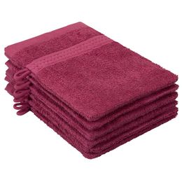 OTTO home Waschhandschuh &raquo;Juna, 6 Waschhandschuhe 16x21, 100% Baumwolle, Set und als Serie&laquo; Handtuch-Set, mit Bord&uuml;re, Handt&uuml;cher in Uni-Farben, weich