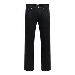 Only & Sons Only & Sons Herren ONLY & SONS Straight-Jeans &raquo;ONSEDGE STRAIGHT BOX PIM DNM CIFF&laquo; Baumwolle, straight fit 33, L&auml;nge 32