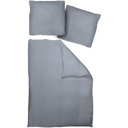 Adam Bettw&auml;sche &raquo;Uni Collection light&laquo; 2 Stk. aus 100 % Bio-Baumwolle, 2 teilig - Bettw&auml;sche Set blau Renforc&eacute;, Obermaterial: 100% Baumwolle B/L: 135cm x 