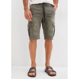 bonprix Herren bonprix Bermudas aus Baumwolle und Polyester, mit Used-Effekt, regular fit 46, N-Gr