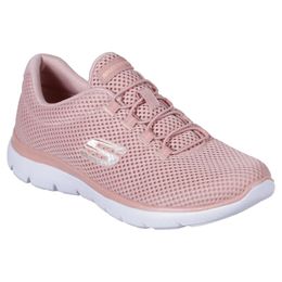 Skechers Damen Slip-On Sneaker &raquo;Summits&laquo; Slipper, Freizeitschuh, Komfortschuh mit gepolstertem Schaftrand rosa 41