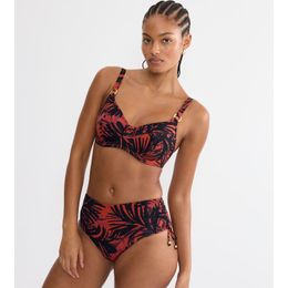 Triumph Damen B&uuml;gel-Bikini-Top &raquo;Summer Palm W 01&laquo; Minimizer - verkleinert die Brust optisch um eine Cup-Gr&ouml;&szlig;e schwarz 40, Cup C